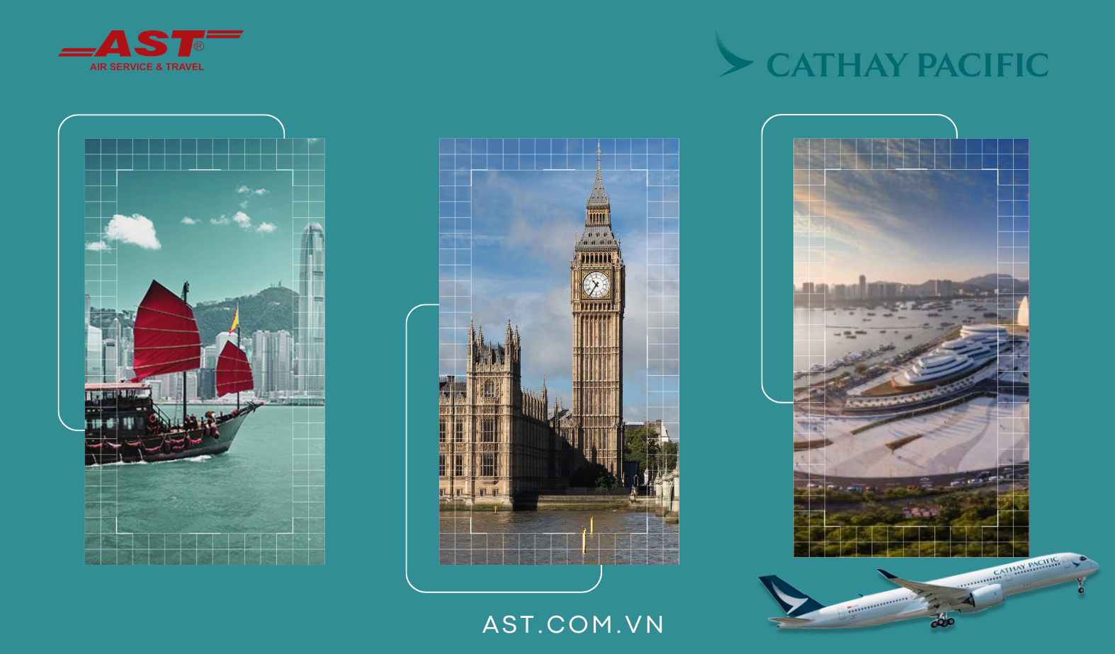 Cathay Pacific tung chương trình khuyến mãi cực hot đi Hong Kong và Châu Âu