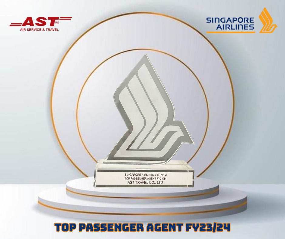 AST Travel đạt danh hiệu đại lý hàng đầu năm 2023-2024 của hãng hàng ...