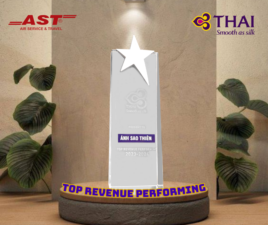 AST Travel đạt danh hiệu đại lý hàng đầu với doanh thu ấn tượng từ Thai ...